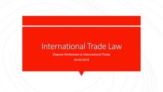World Trade Organisation's Dispute Settlement Procedure | PDF
