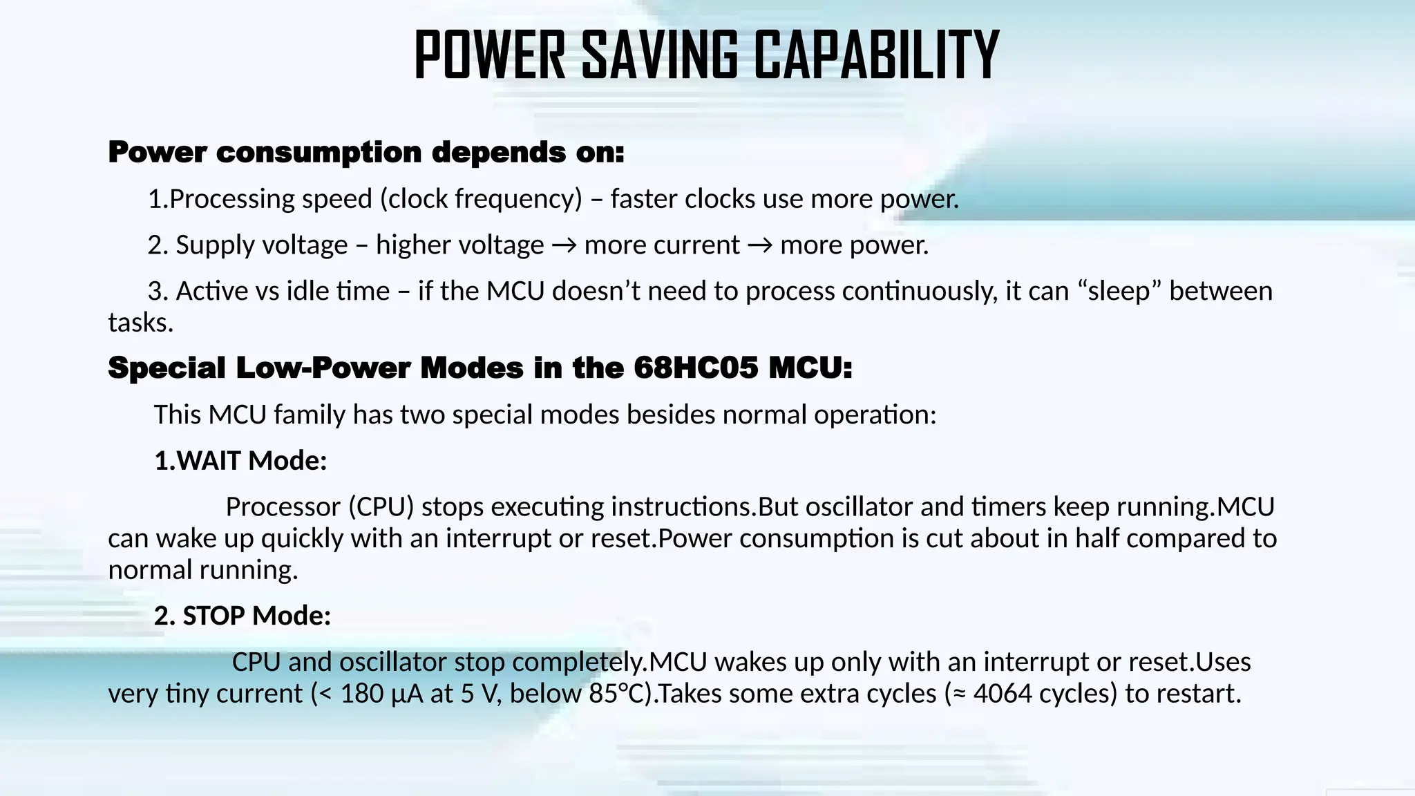 MCU CONTROL AND MCUS FOR SENSOR INTERFACE.pptx