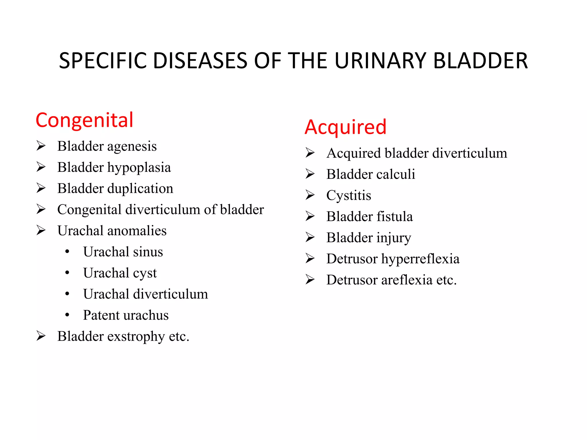 RGU MCU and its interpretation in pathology of Urinary Bladder ...