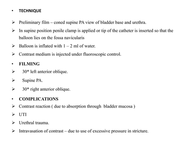 RGU MCU and its interpretation in pathology of Urinary Bladder ...