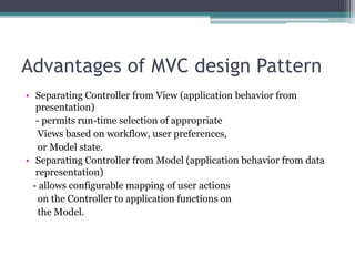 Mcv design patterns | PPT