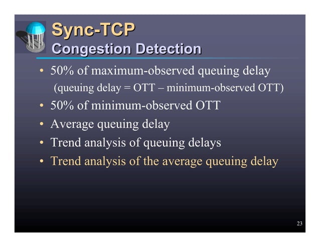 Investigating the Use of Synchronized Clocks in TCP Congestion Control | PDF