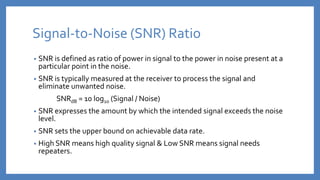 Channel Capacity and transmission media | PPTX