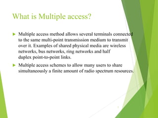 multiple access in wireless communication | PPT