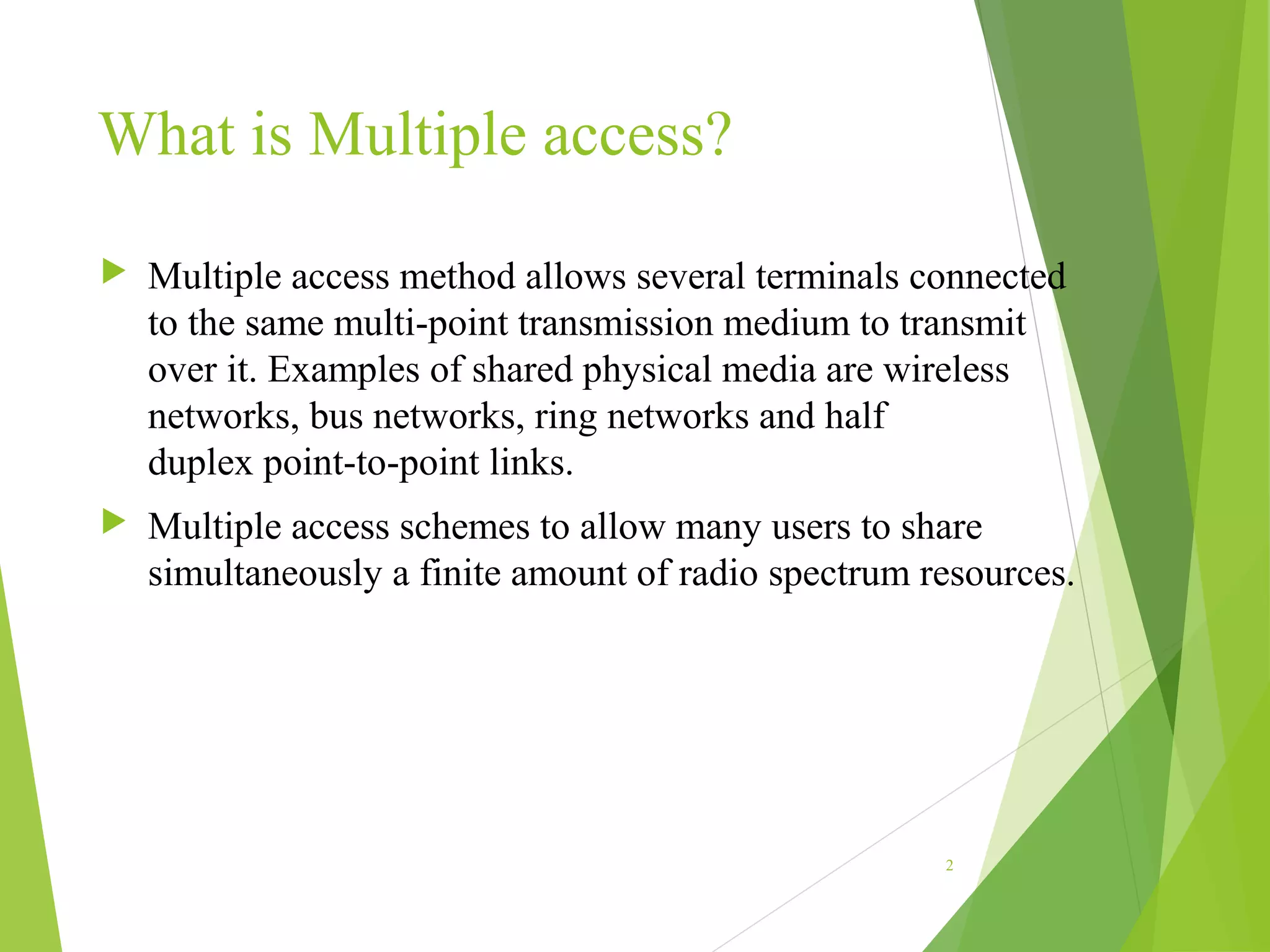 Multiple Access In Wireless Communication Ppt Computer Networking 6797