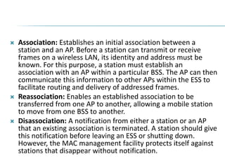 IEEE 802.11 Architecture and Services | PPTX