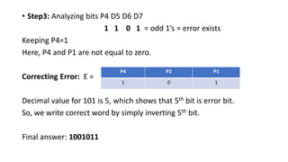 Error detection and Correction | PPT