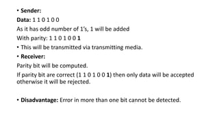 Error detection and Correction | PPT