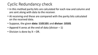 Error detection and Correction | PPT