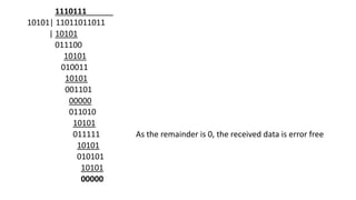 Error detection and Correction | PPT