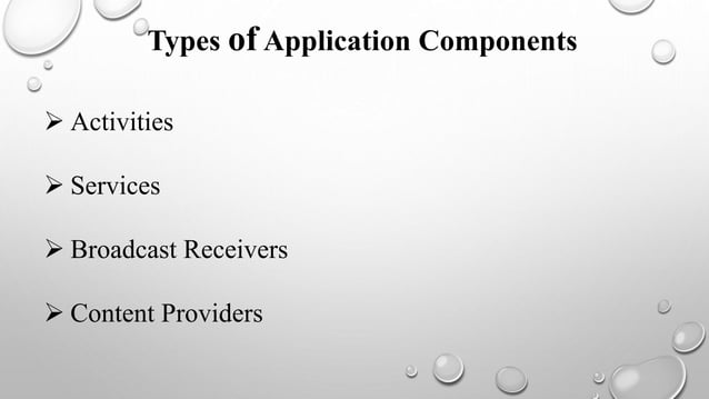 Android Application Components | PDF