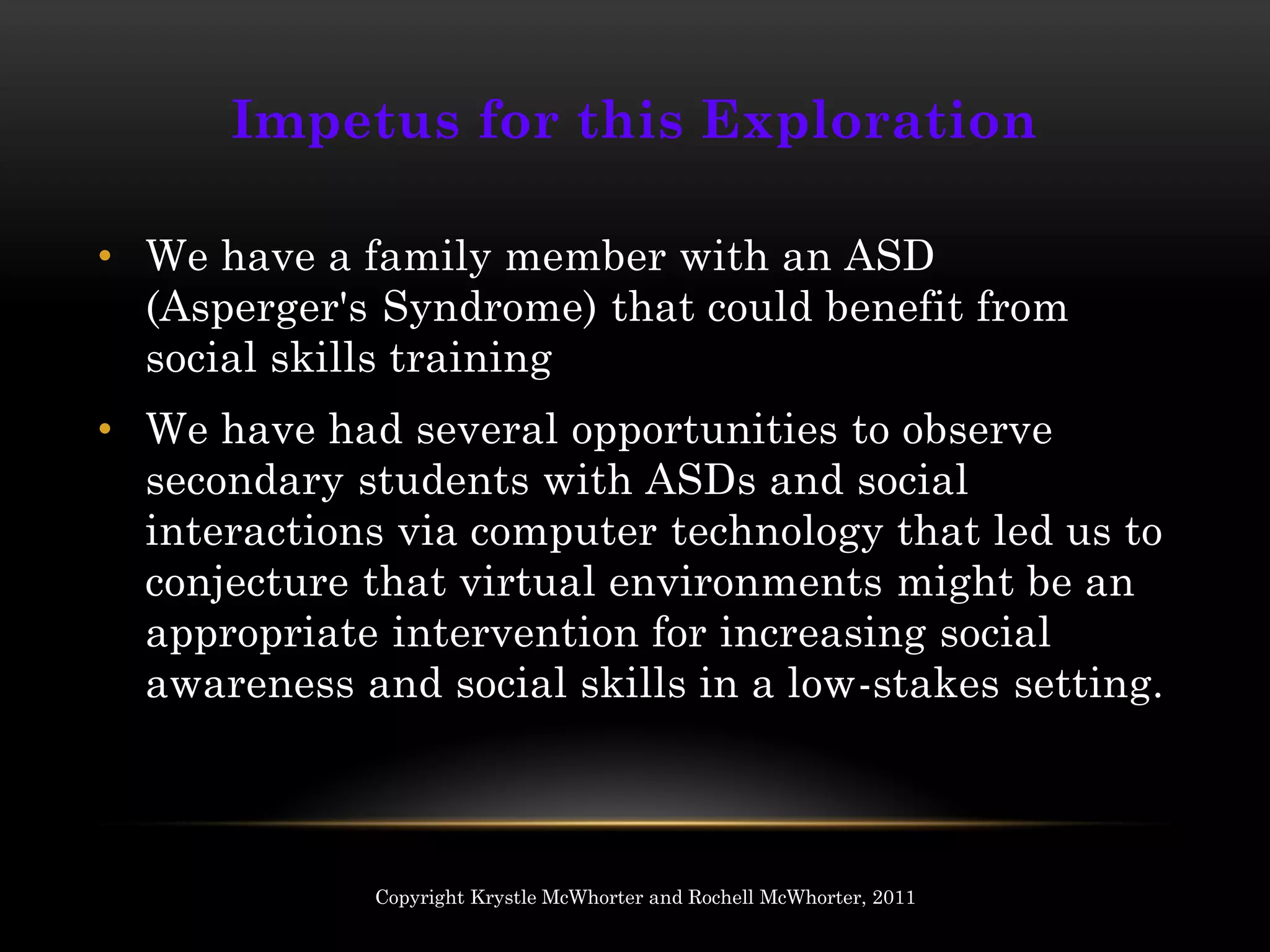 Teaching Social Skills to Students with Autism Spectrum Disorders in ...