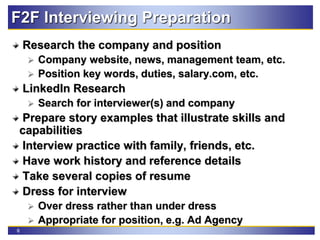 How to Ace Your Interview | PPT