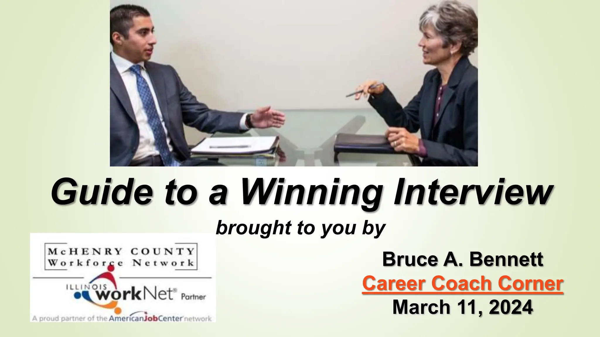A Guide to a Winning Interview March 2024 | PPT
