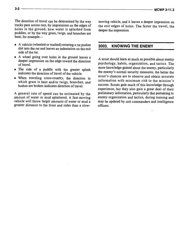 Mcwp 3 11.3 scouting and patrolling | PDF