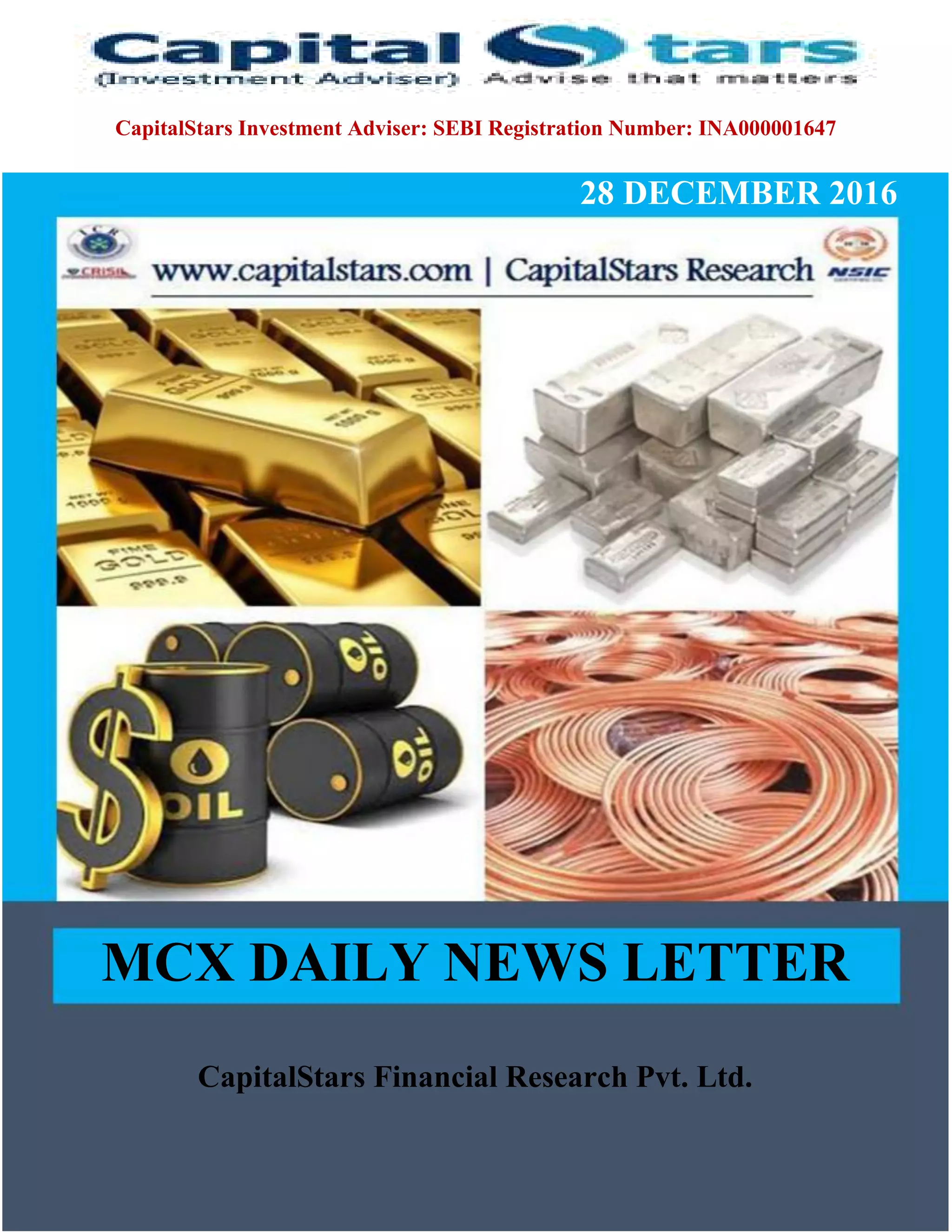 Mcx daily report | PDF
