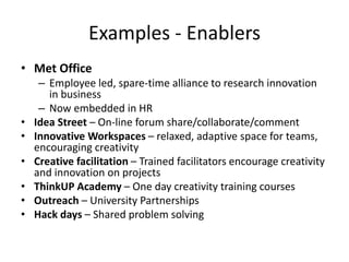 Employee led innovation | PPTX