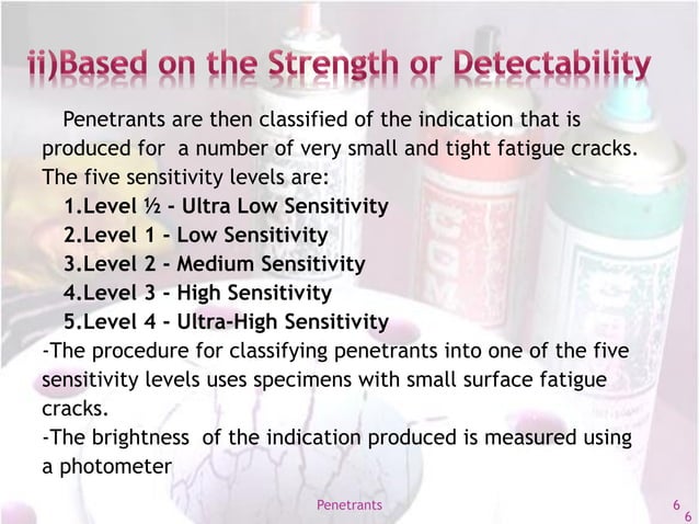 Liquid Penetrant Testing-Penetrants | PPT