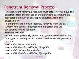 Liquid Penetrant Testing-Penetrants | PPT