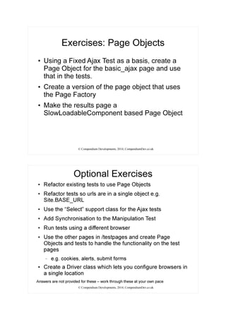 Hands On with Selenium and WebDriver | PDF