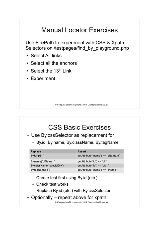 Hands On with Selenium and WebDriver | PDF