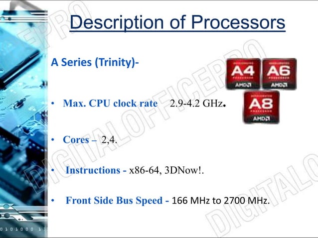 AMD Processor | PPTX | Desktops | Computing