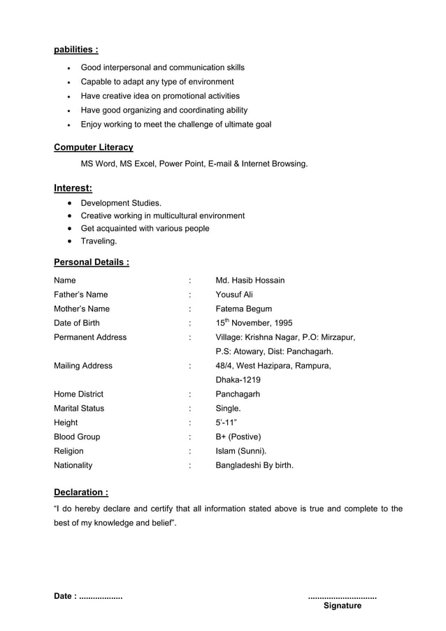 Md. hasib hossain photo | PDF