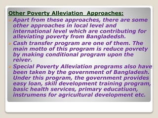 Poverty alleviation approaches in Bangladesh | PPTX | Debated Sensitive ...
