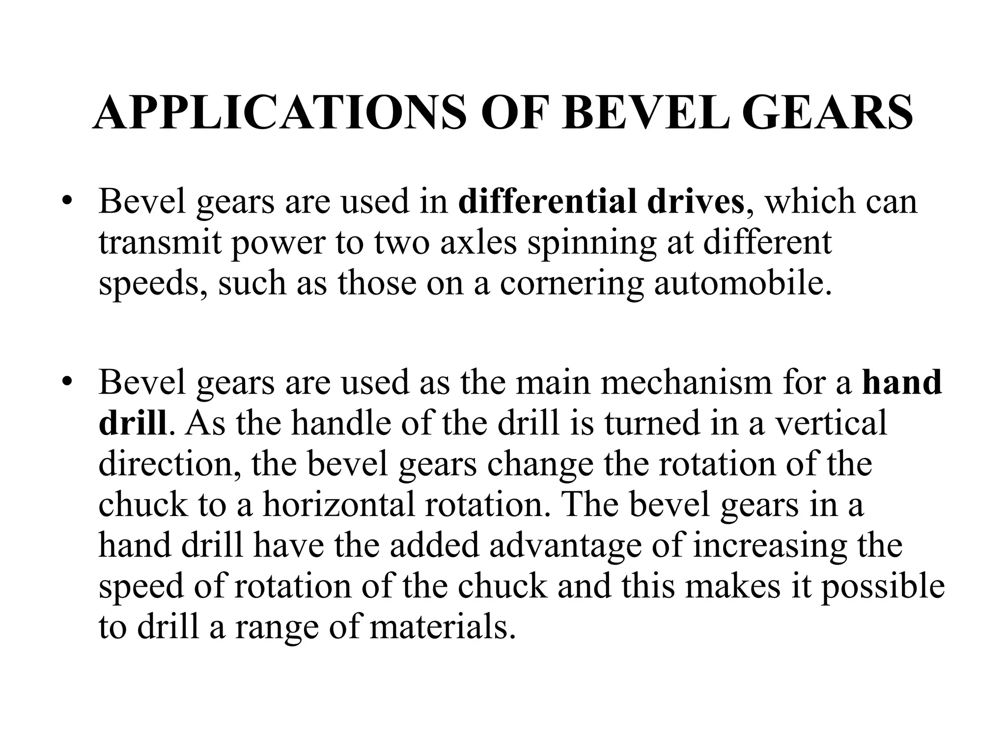 Introduction & Design of Bevel Gears | PPTX