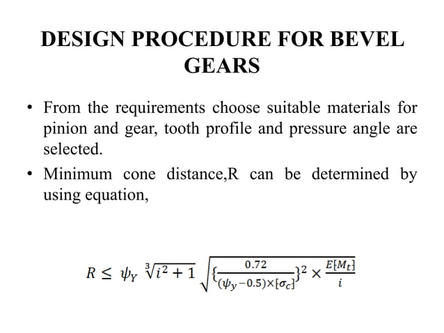 Introduction & Design of Bevel Gears | PPTX | Sports Equipment | Sports