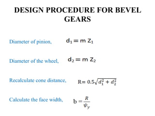 Introduction & Design of Bevel Gears | PPTX