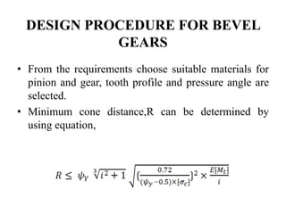 Introduction & Design of Bevel Gears | PPT