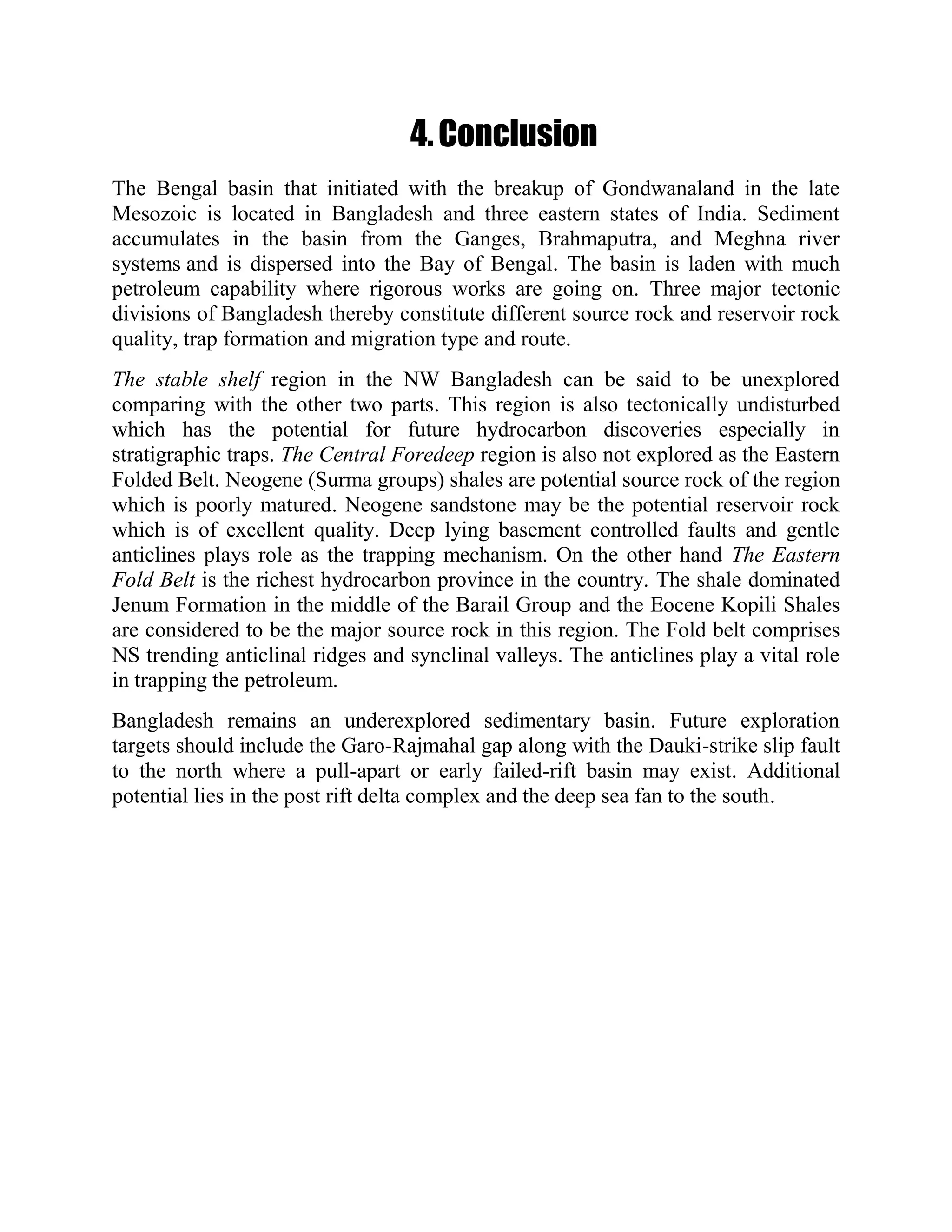 A description on the petroleum system of Bangladesh | PDF