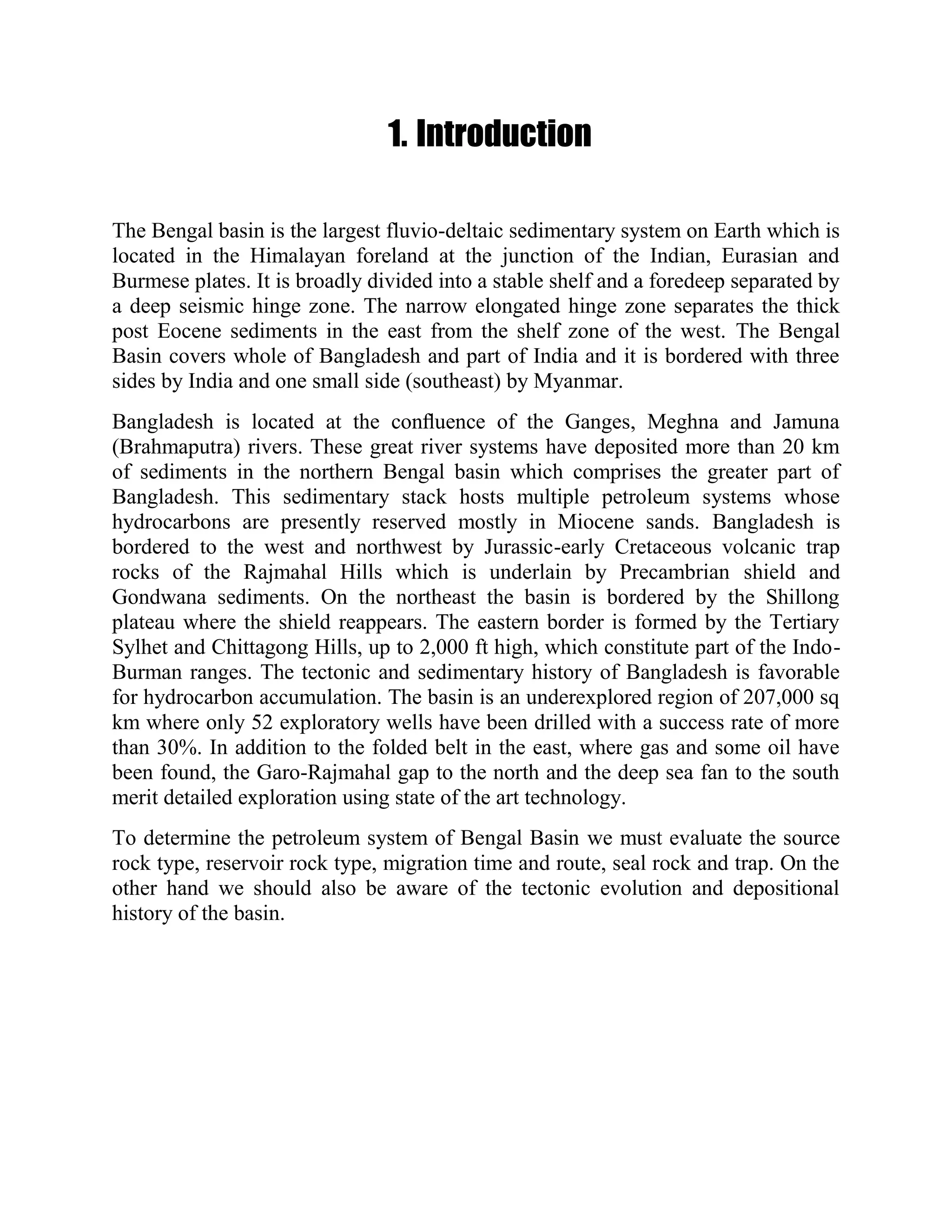 A description on the petroleum system of Bangladesh | PDF