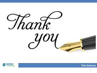 Internship Title Defense | PPT