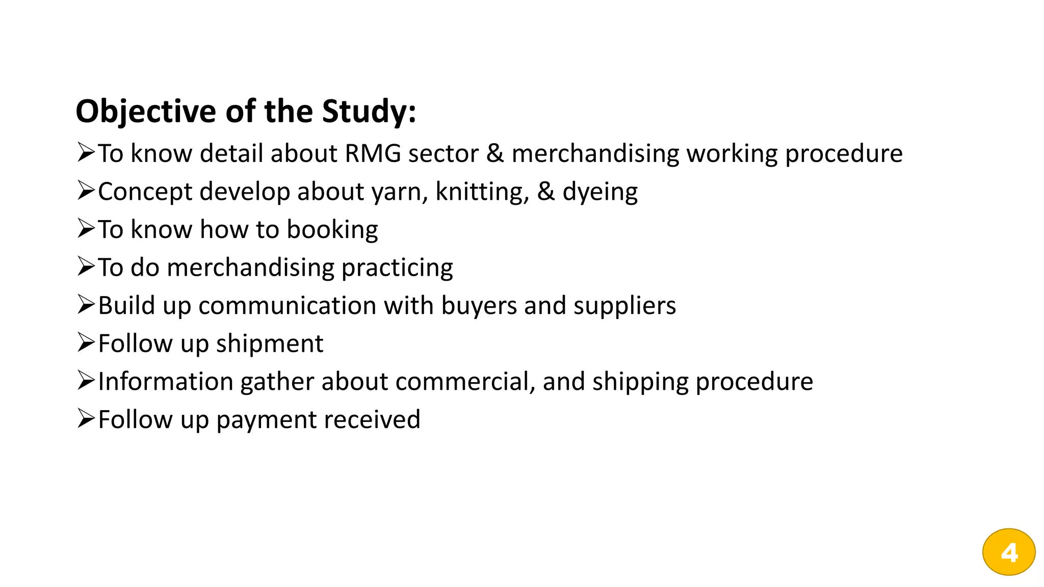 Study on Merchandising Activities of Garments Sector | PPTX