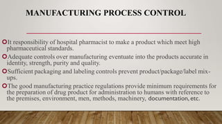 Manufacturing Bulk and Sterile | PDF