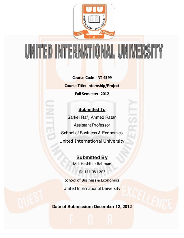 Md. hashibur rahman (internship report)