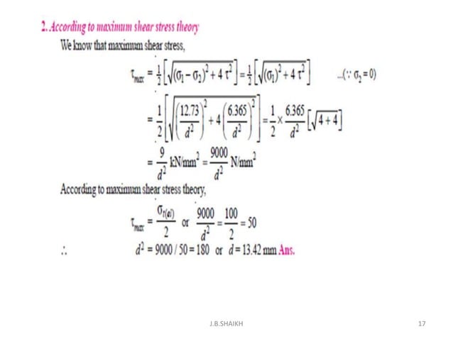 Theories of Failures (STATIC LOADING) | PPTX