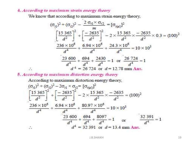 Theories of Failures (STATIC LOADING) | PPTX