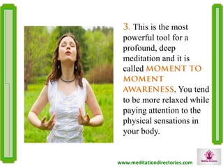 The Secret of Deep Meditation | PPTX