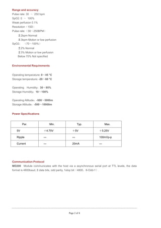 Md100 digital spo2 user's manual | PDF