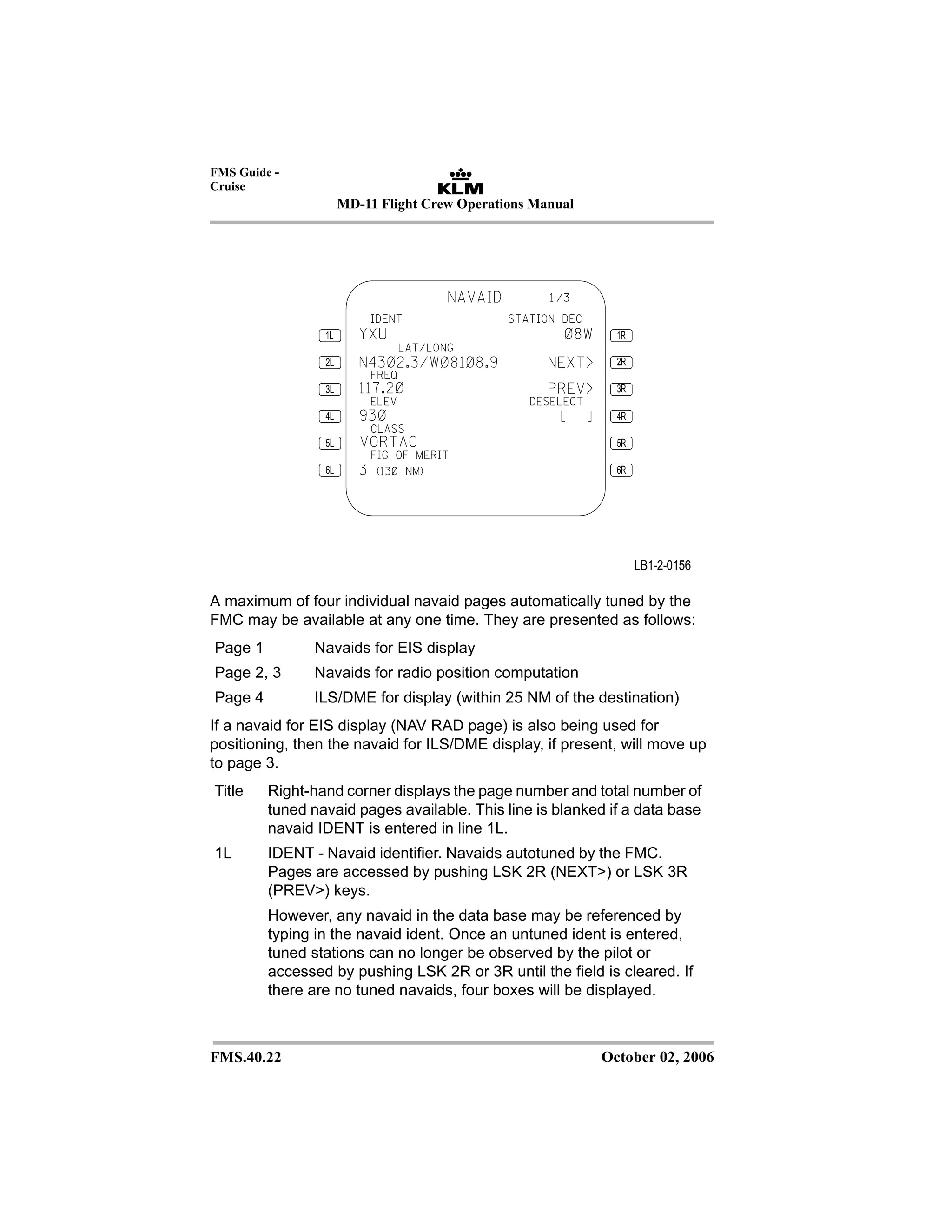 MD11 Flight Crew Operating Manualvol.2B rev.58 KLM | PDF
