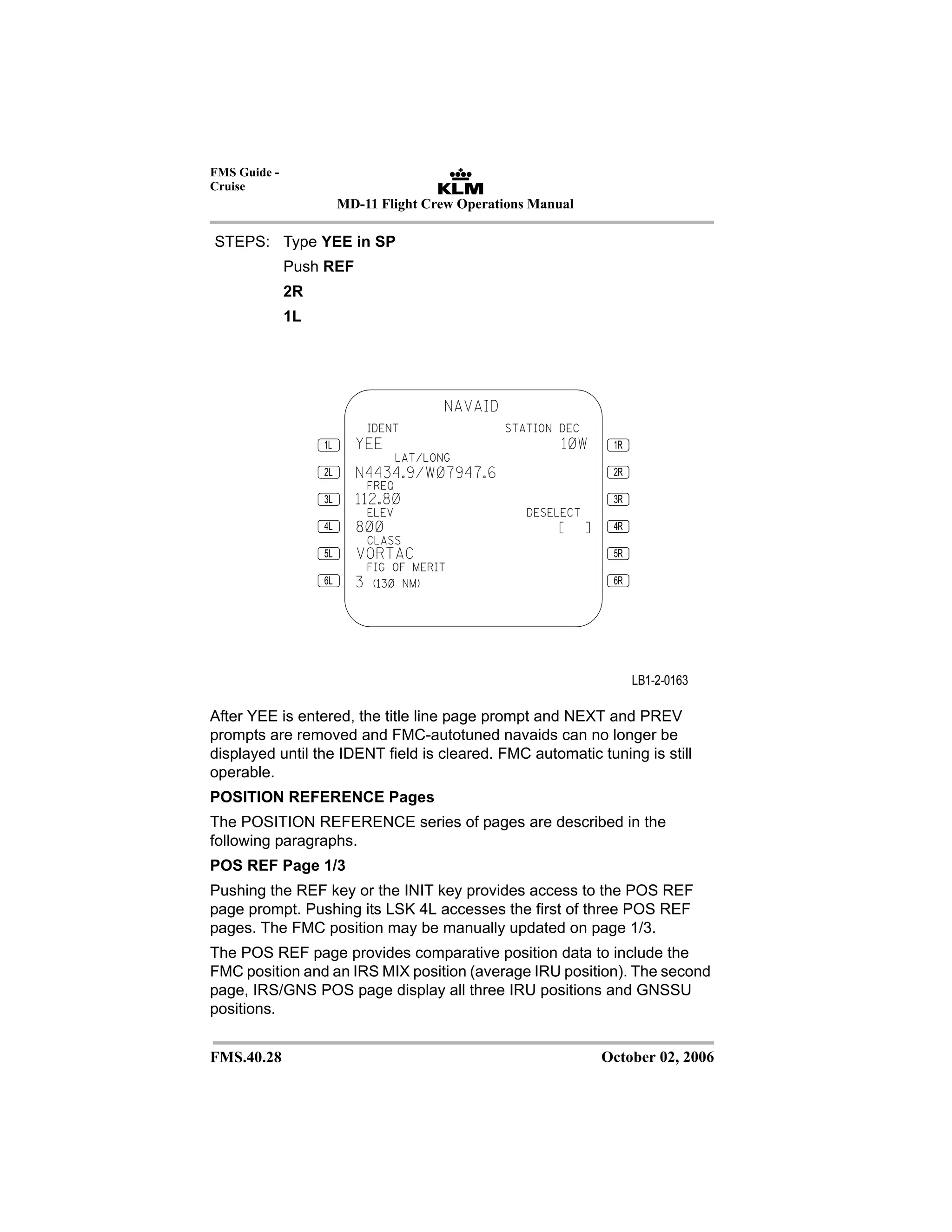 MD11 Flight Crew Operating Manualvol.2B rev.58 KLM | PDF