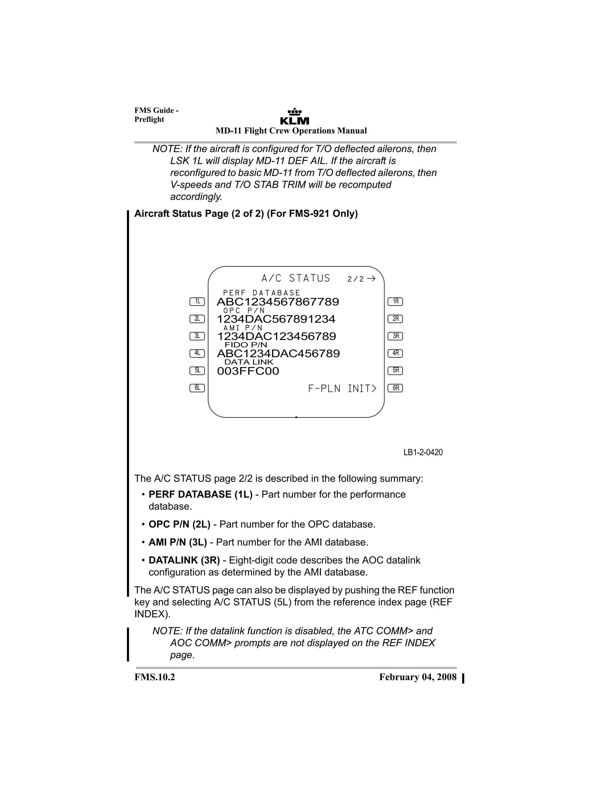 MD11 Flight Crew Operating Manualvol.2B rev.58 KLM | PDF | Air Travel ...