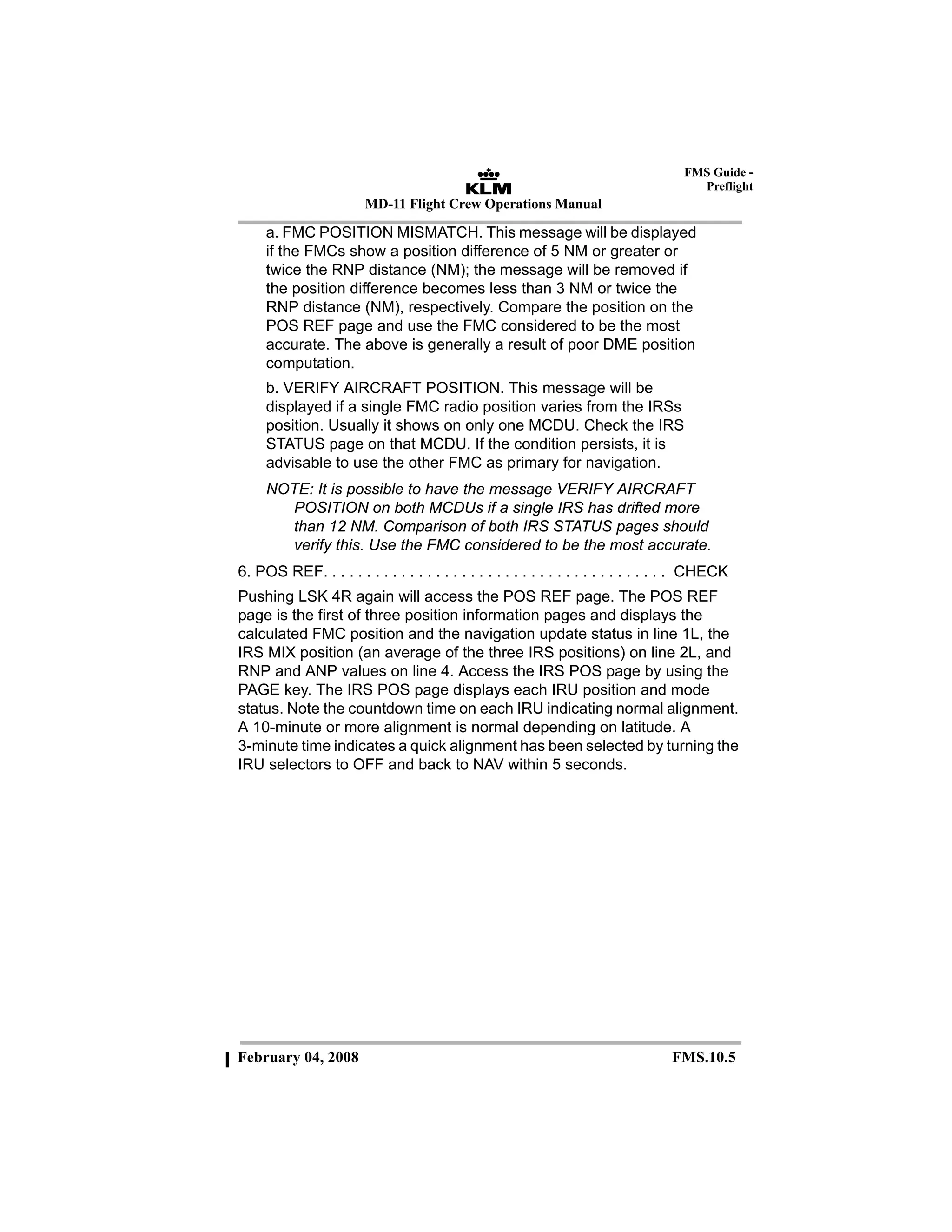 MD11 Flight Crew Operating Manualvol.2B rev.58 KLM | PDF | Air Travel ...