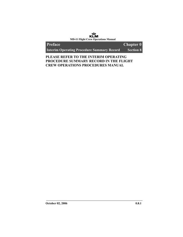 MD11 Flight Crew Operating Manualvol.2B rev.58 KLM | PDF | Air Travel ...