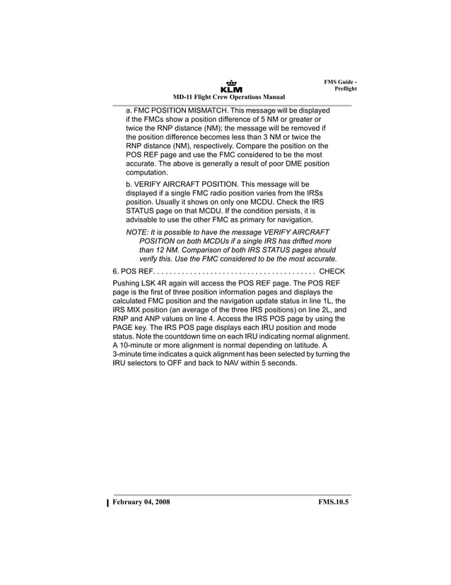 MD11 Flight Crew Operating Manualvol.2B rev.58 KLM | PDF | Air Travel ...