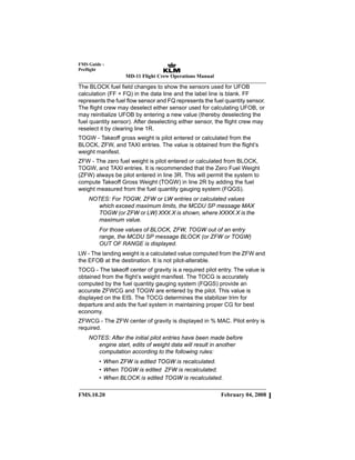 MD11 Flight Crew Operating Manualvol.2B rev.58 KLM | PDF