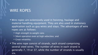 Classification and Coding of Wire Ropes | PPTX